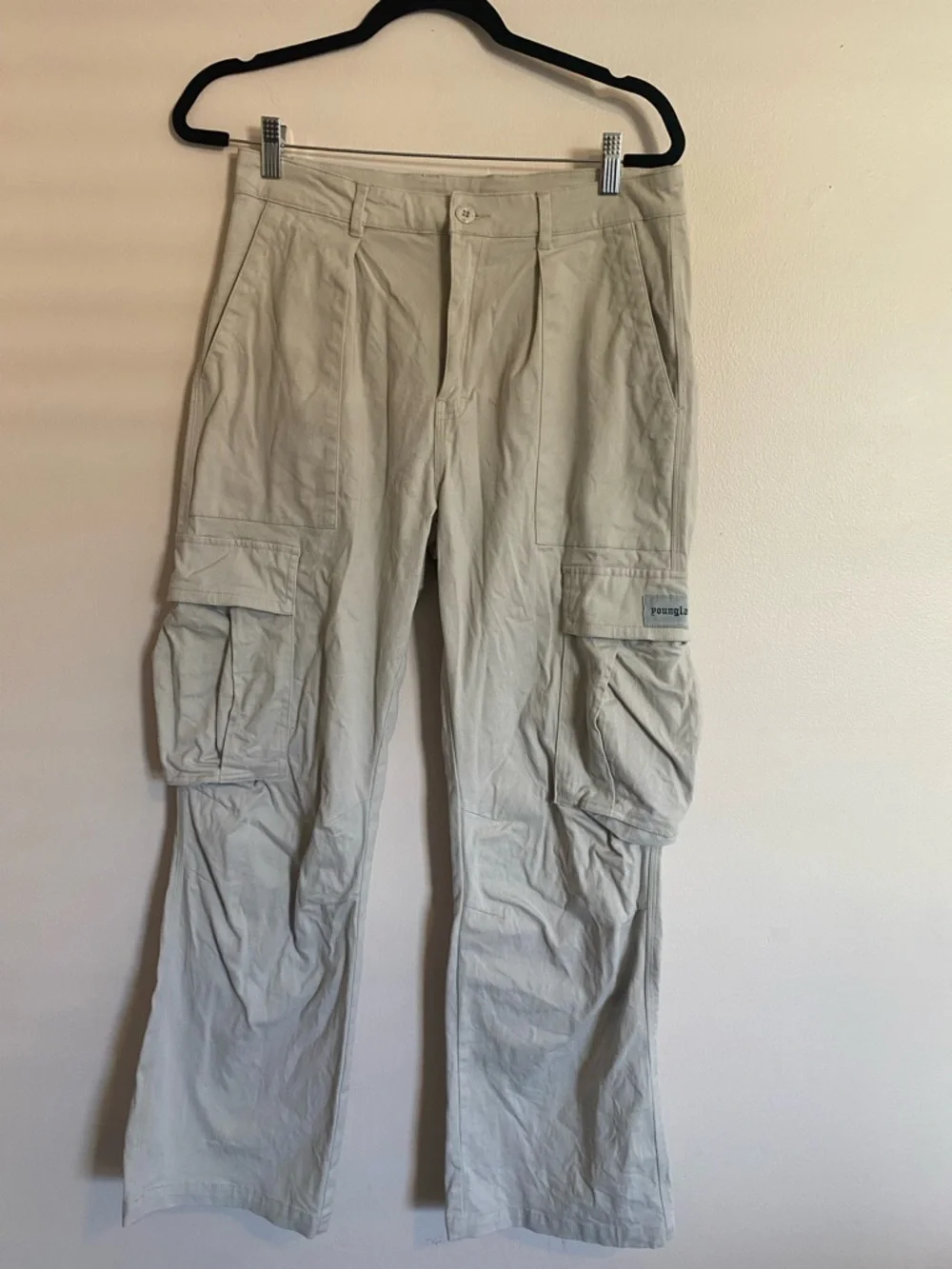 YoungLA | Pants | Youngla Mens Cargo Pants In Light Tan | Poshmark